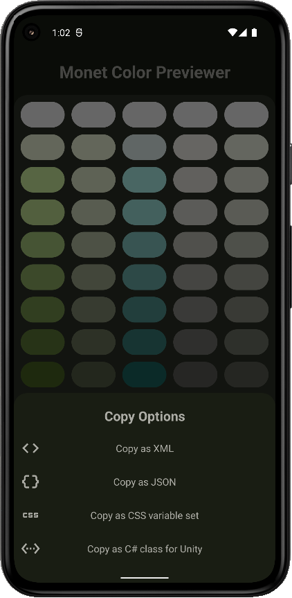 Material You Color Previewer